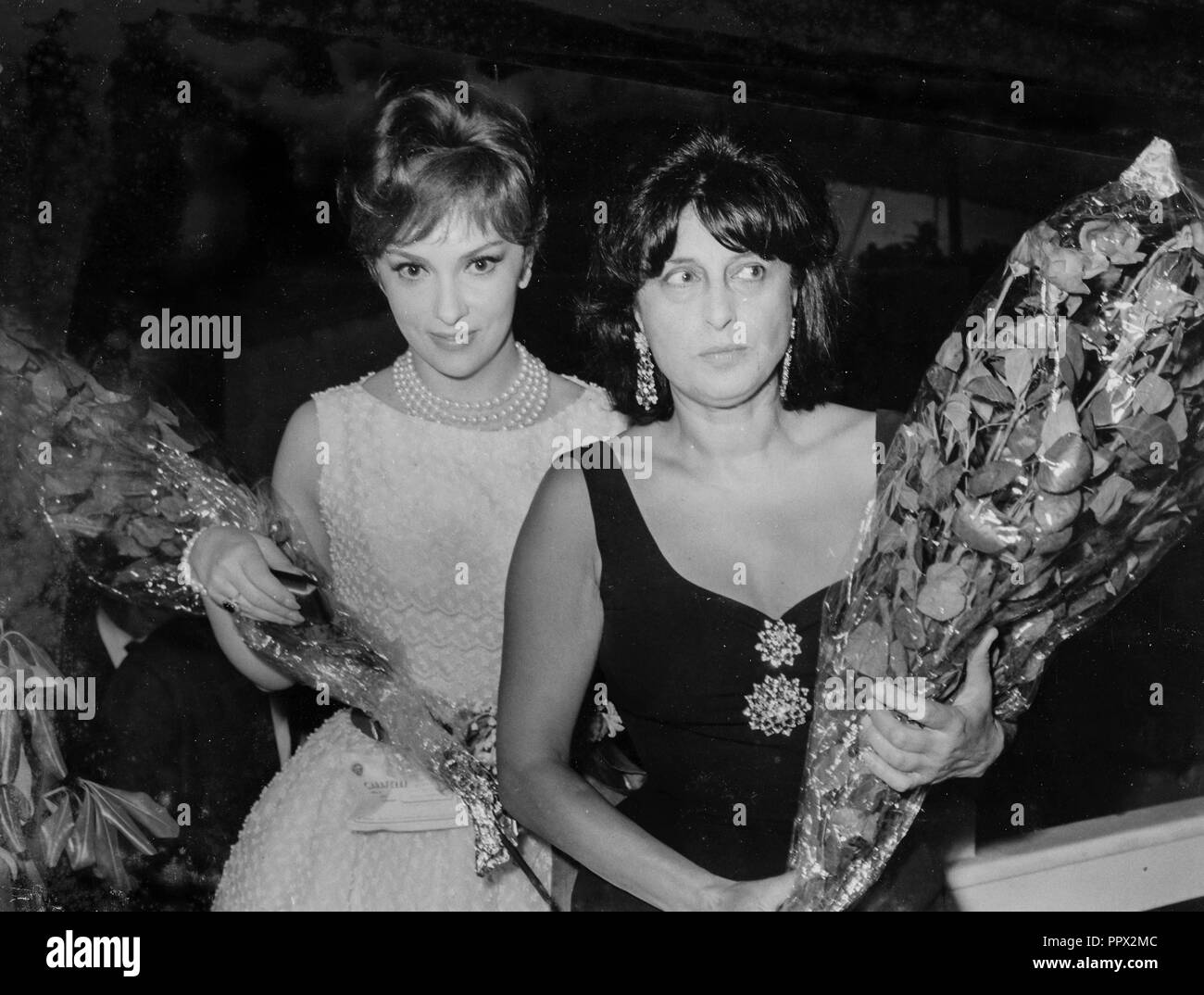 anna magnani, gina lollobrigida, rome 60s Stock Photo - Alamy