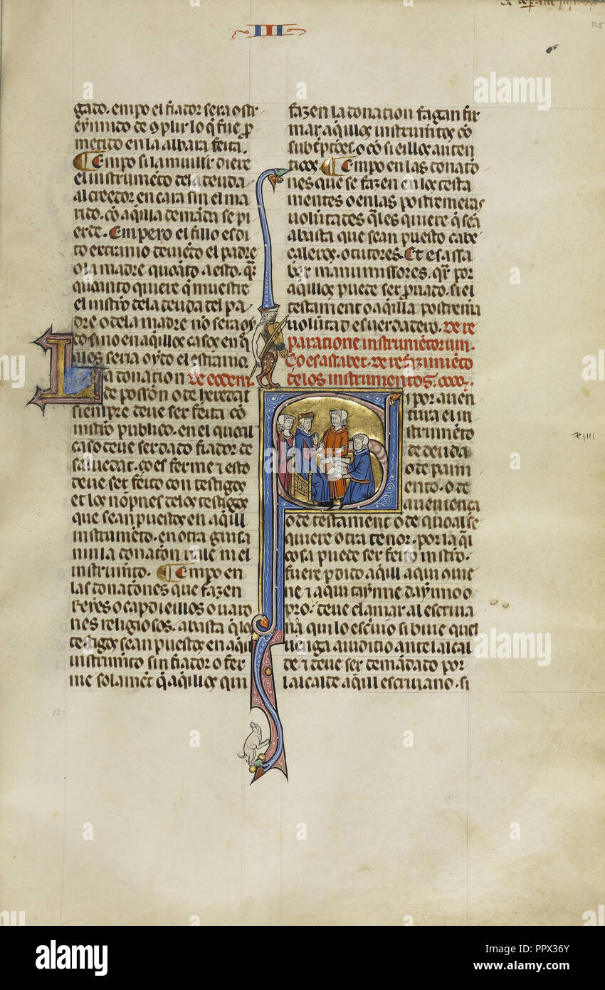 Initial S: Two Men Disputing before a Judge; Unknown, Michael Lupi de ...