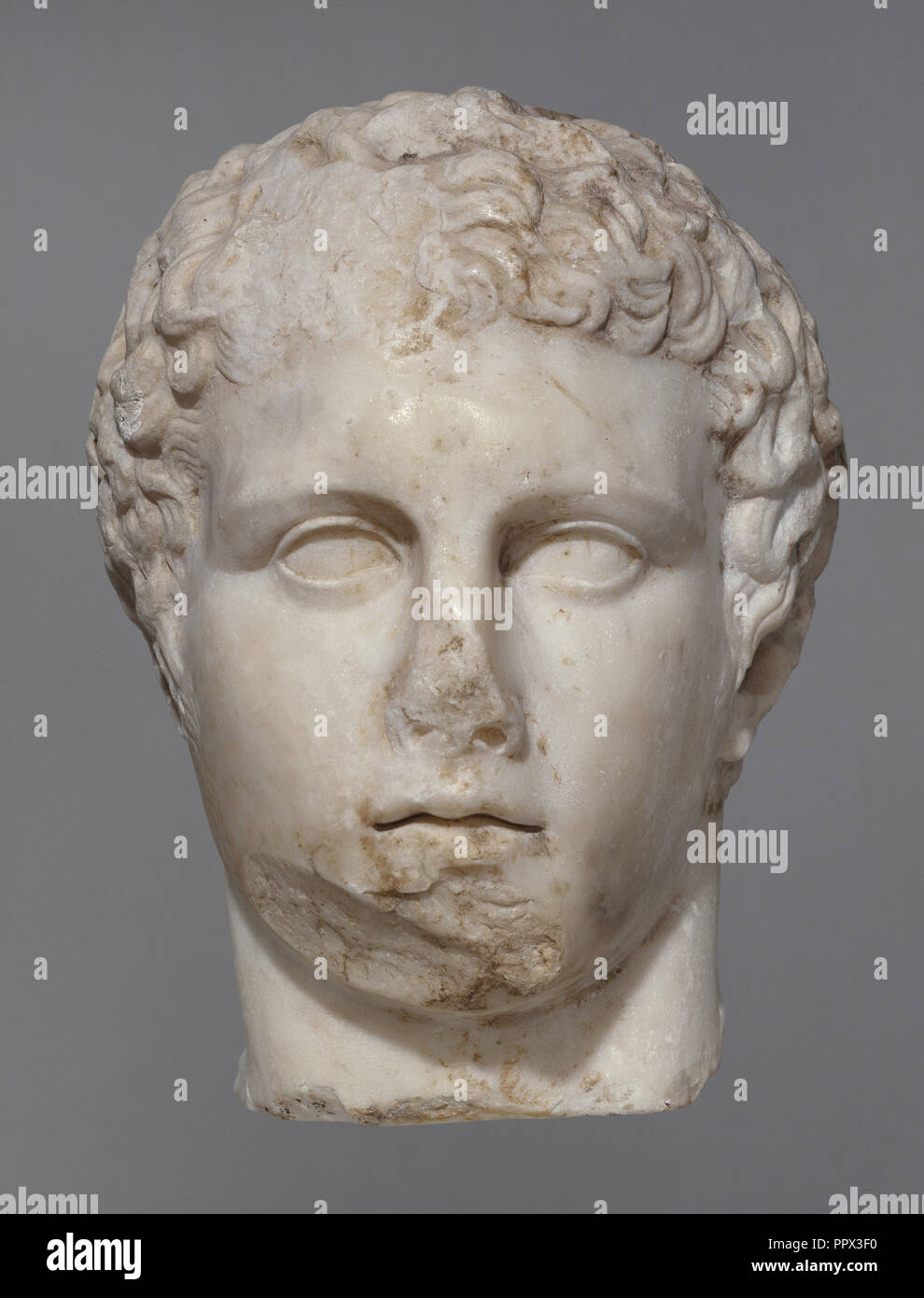 Marble Head of Ares Ludovisi; Roman Empire; 1st - 2nd century; Marble ...