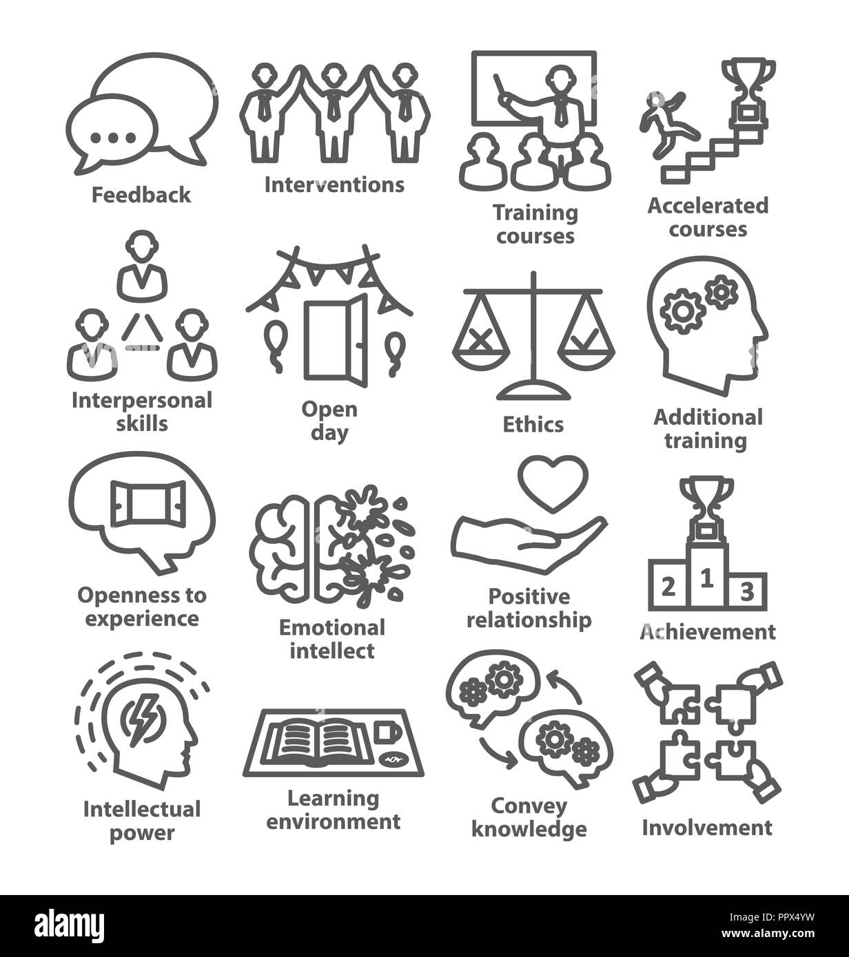 Customer relationship management outline Stock Vector Images - Alamy