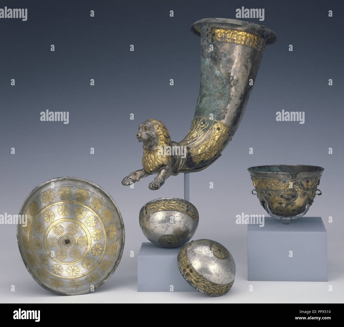 Group of Drinking Vessels; Eastern Parthian Empire; Bactrian Empire ...