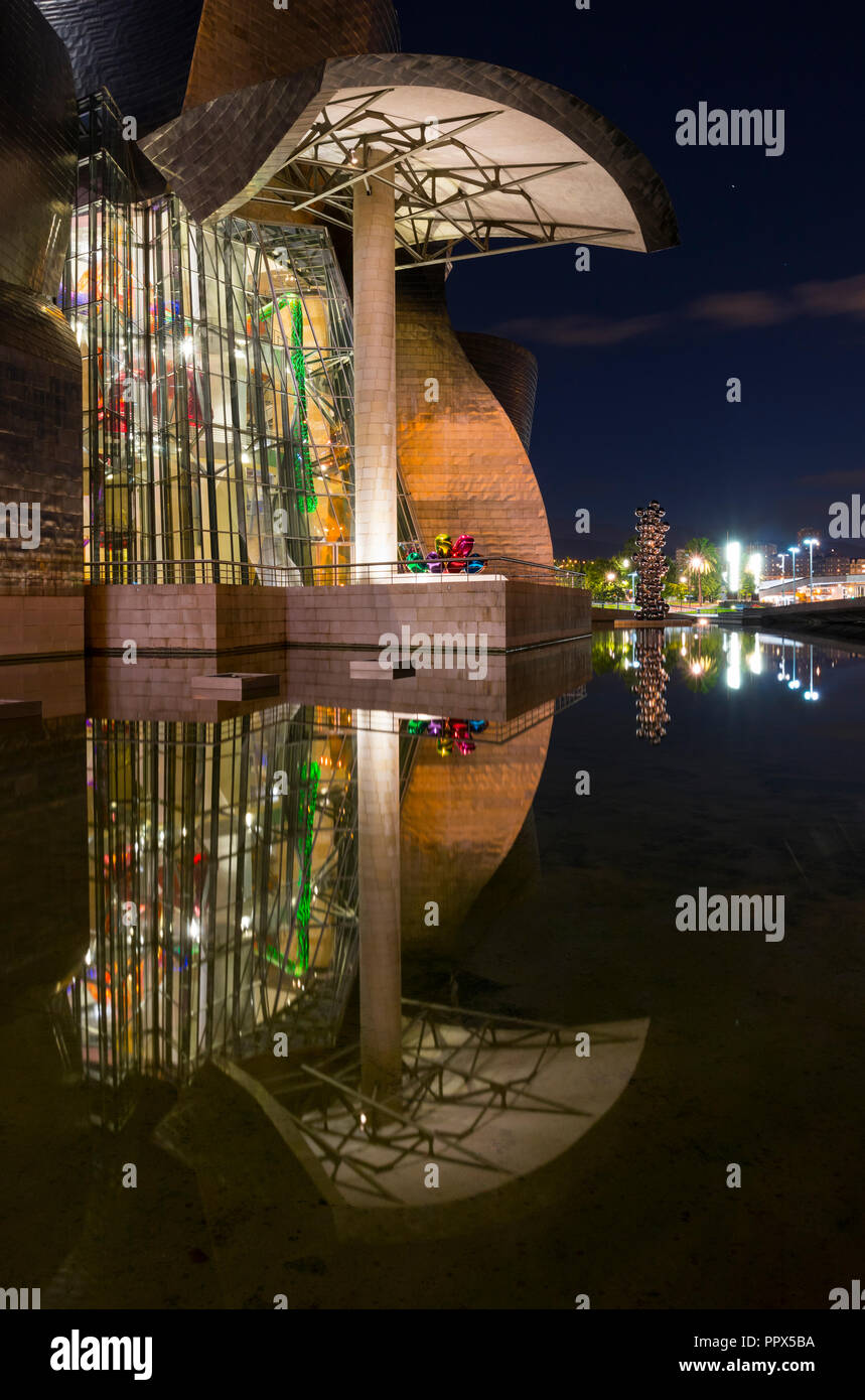 Guggenheim Museum Bilbao. Museum of modern and contemporary art ...