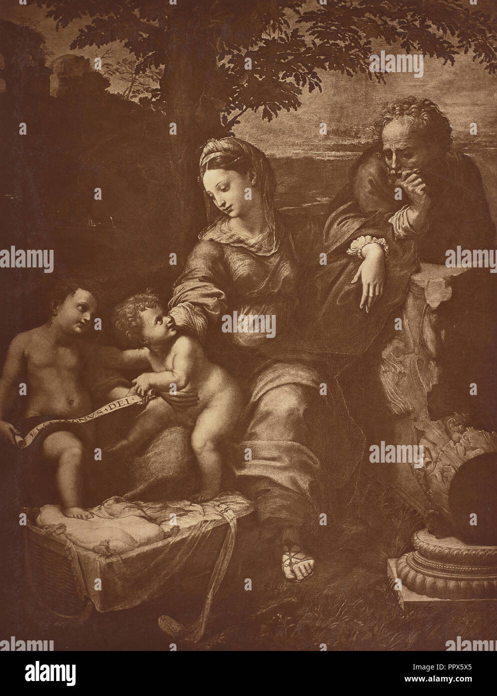 Raphael's Holy Family; Adolphe Braun, French, 1811 - 1877, about 1900 ...