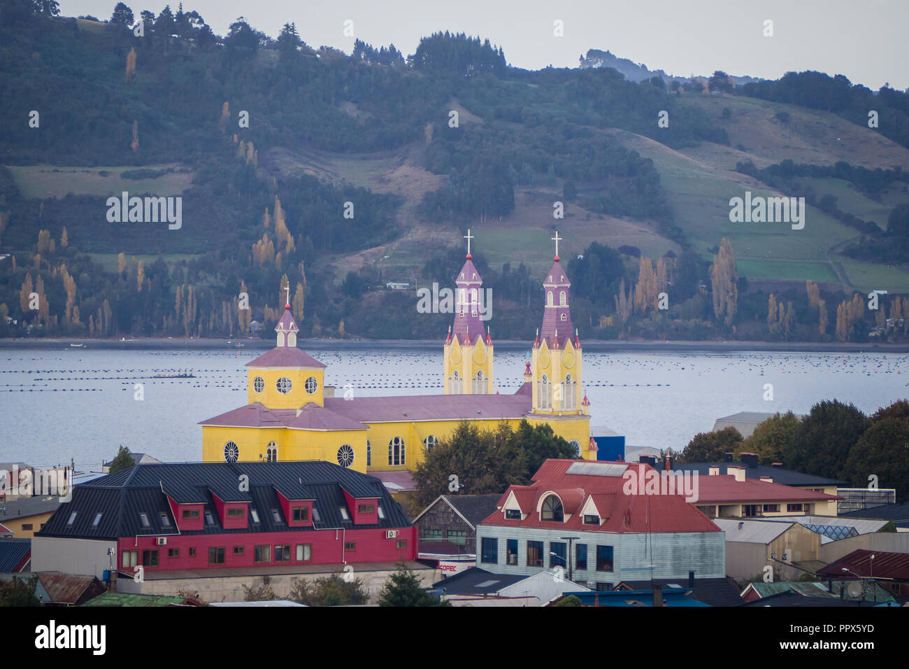 Castro chile church hi-res stock photography and images - Alamy