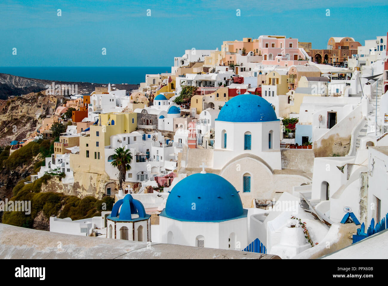Oia village - Santorini, Greece Stock Photo - Alamy Oia village - Santorini, Greece Stock Photo - Alamy