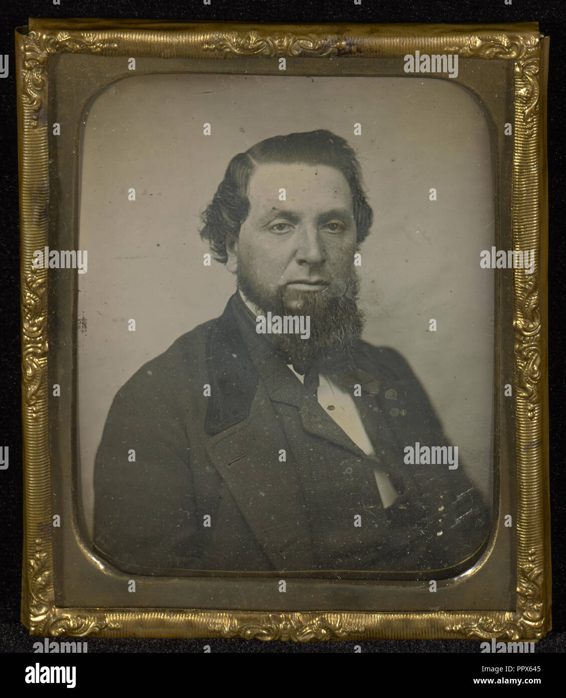 Portrait of a Man with Bushy Chin Beard; American; about 1850 ...