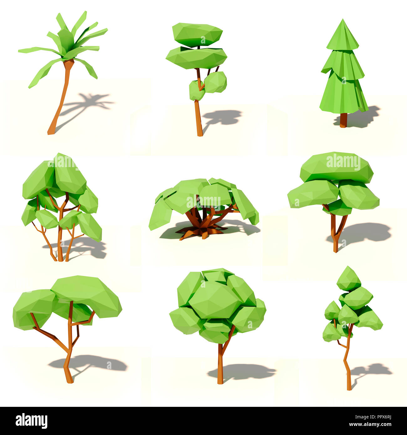 Cartoon trees hi-res stock photography and images - Alamy