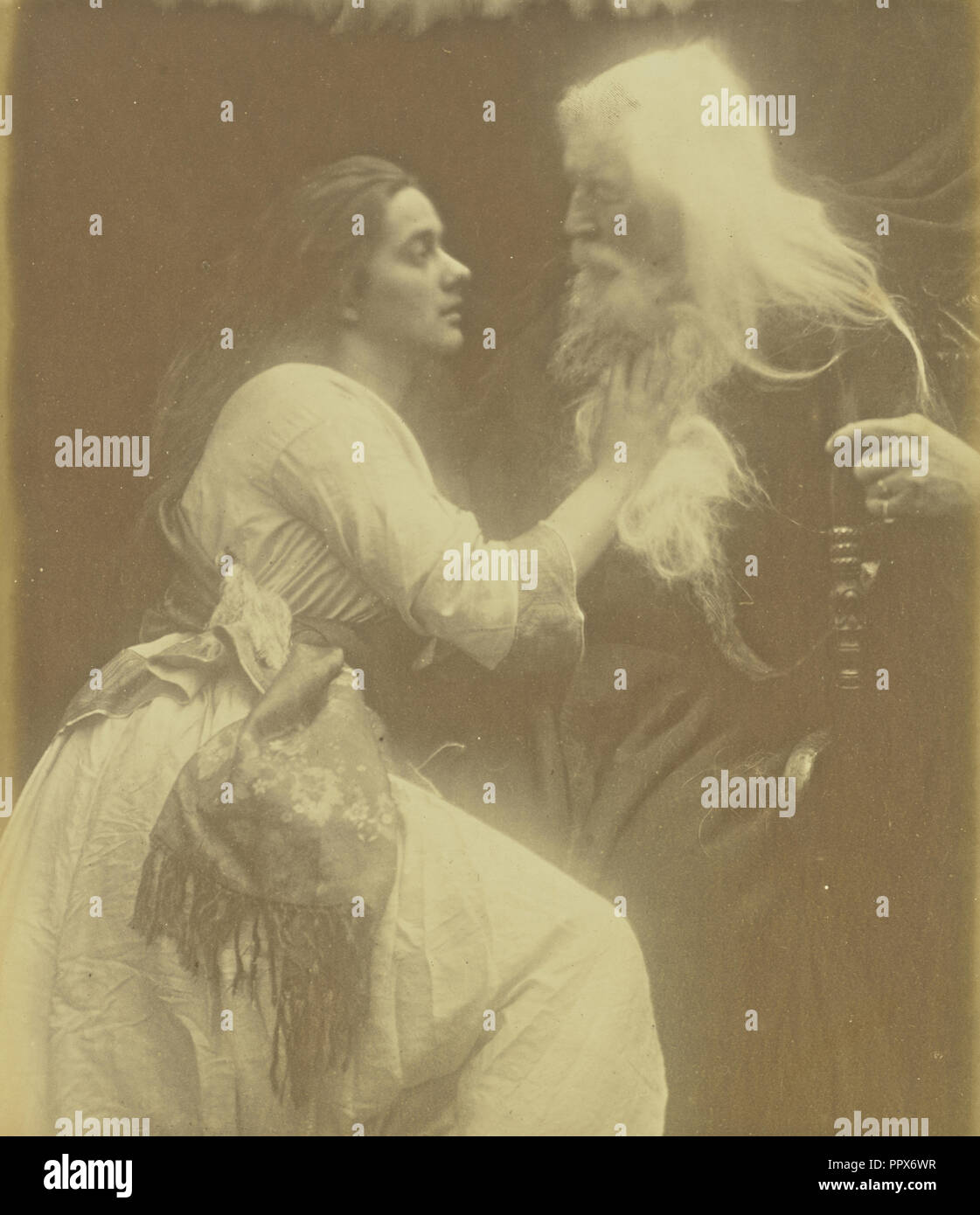 Vivien and Merlin; Julia Margaret Cameron, British, born India, 1815 ...