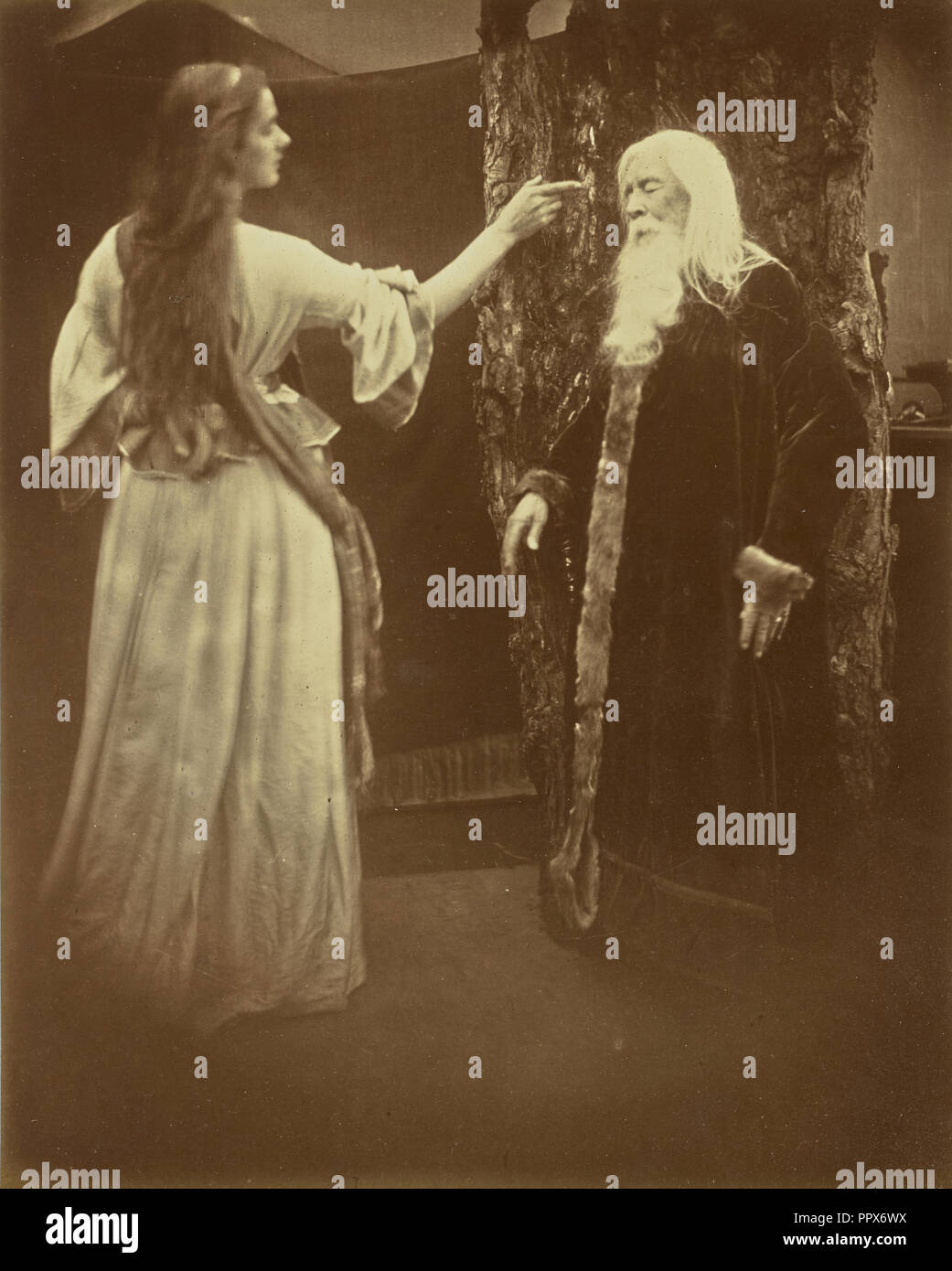 Vivien and Merlin; Julia Margaret Cameron, British, born India, 1815 ...