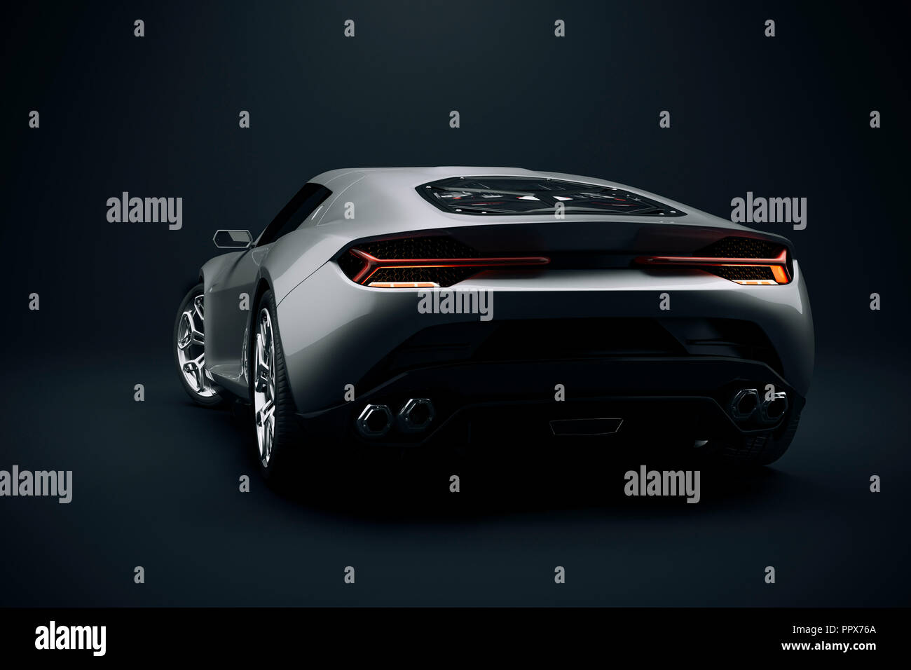 3d sport car, studio render Stock Photo - Alamy