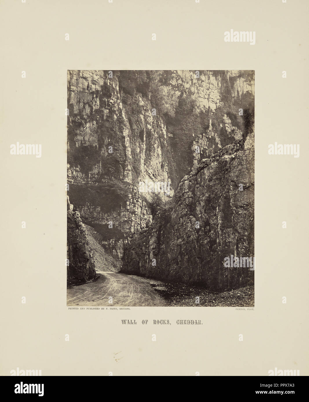 Wall of Rocks, Cheddar; Roger Fenton, English, 1819 - 1869, and Francis ...