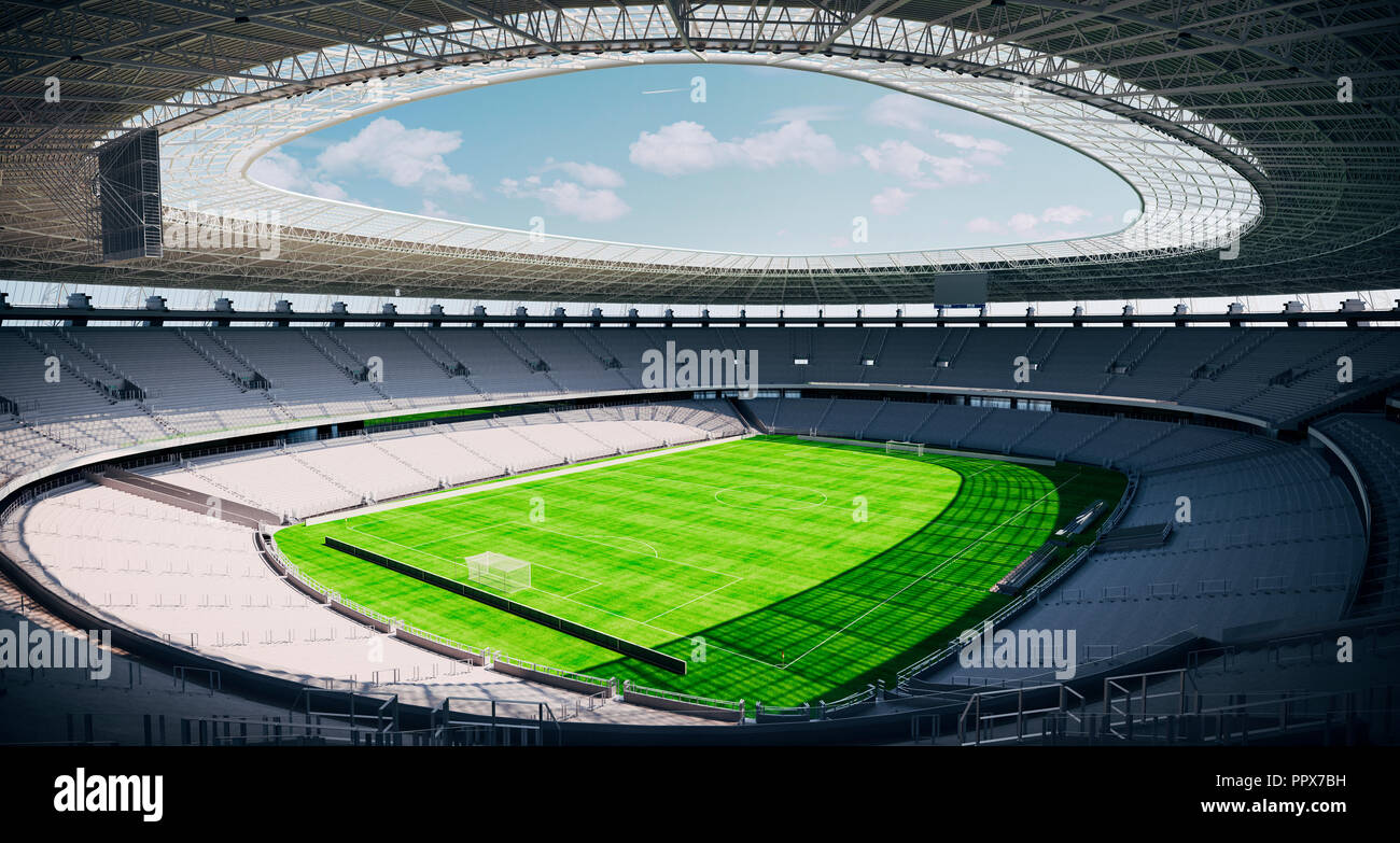 3d stadium field render Stock Photo - Alamy