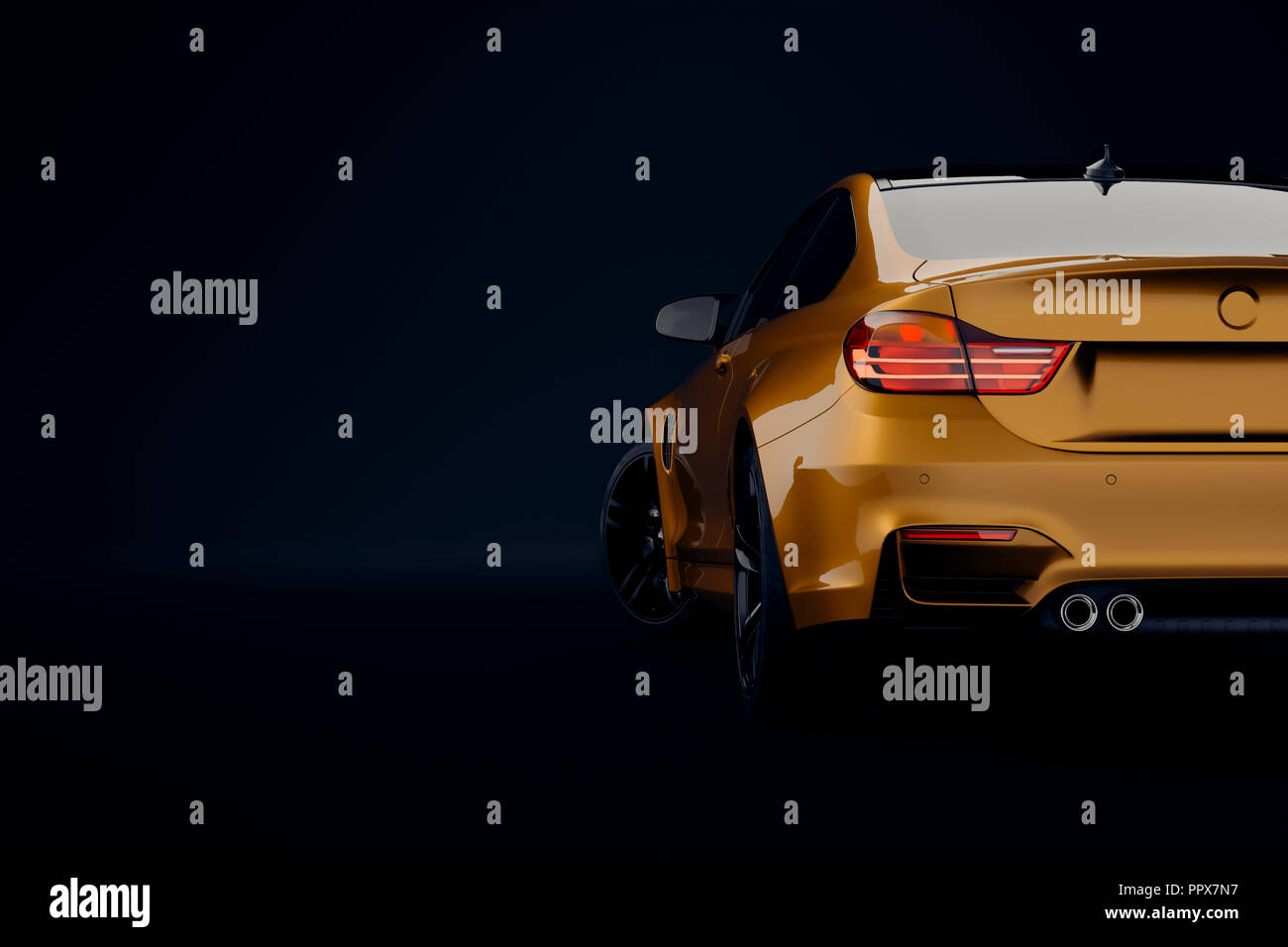 3d sport car, studio render Stock Photo - Alamy