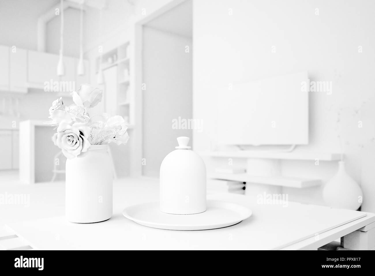 Luxury interior wood Black and White Stock Photos & Images - Alamy