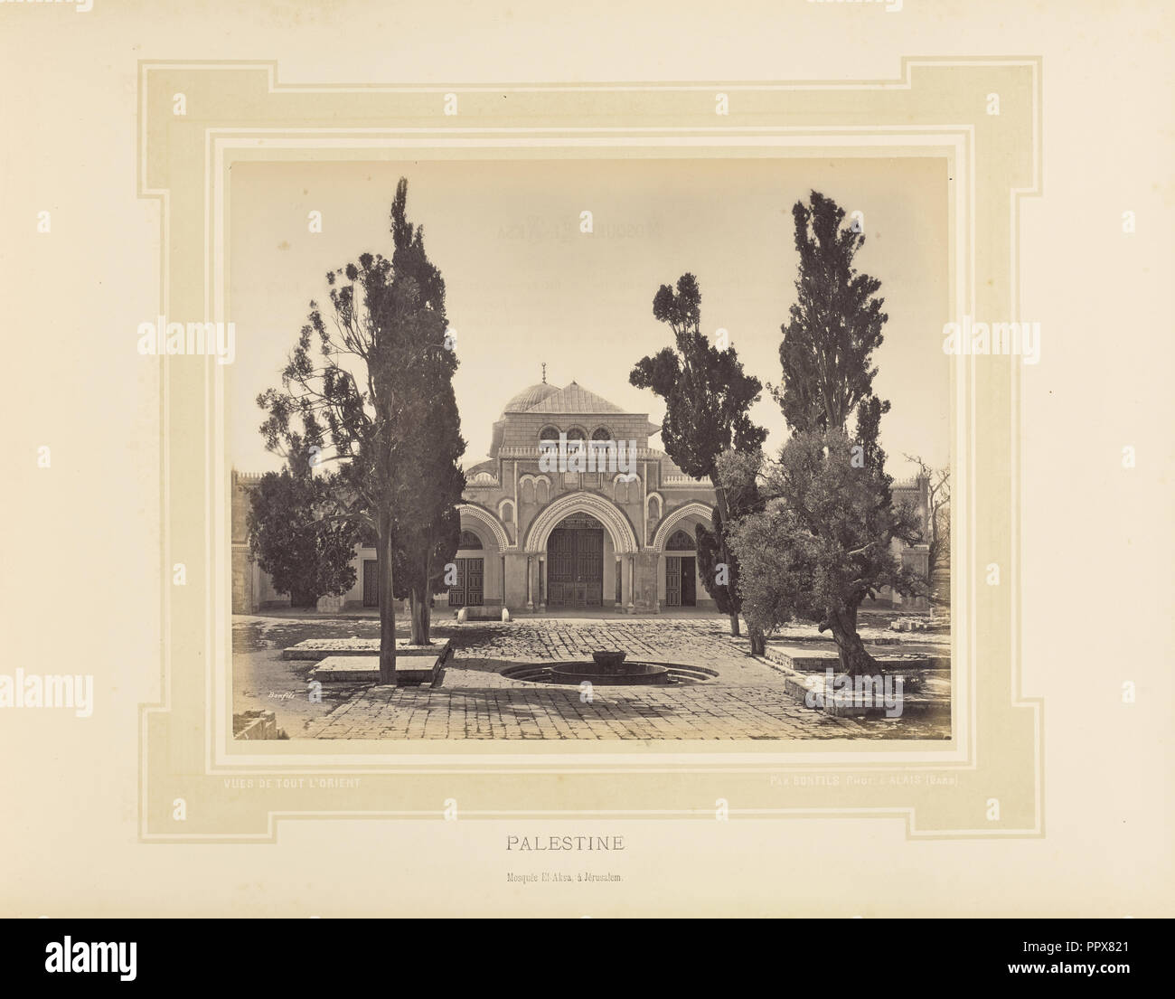 Palestine, Mosquée El-Aksa, à Jerusalem; Félix Bonfils, French, 1831 ...