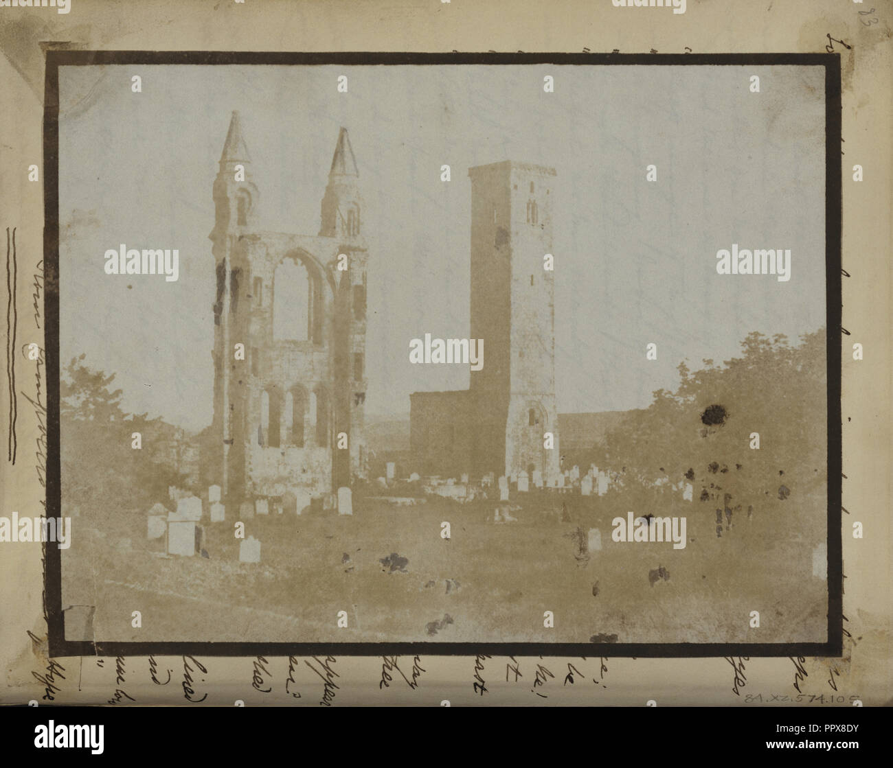 St. Regulus Tower and the East Gable of St. Andrews from the Northwest ...