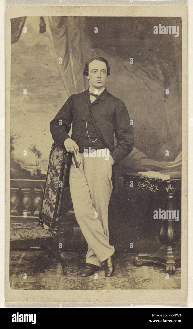 man, standing; Pearson & Patterson; 1860s; Albumen silver print Stock ...