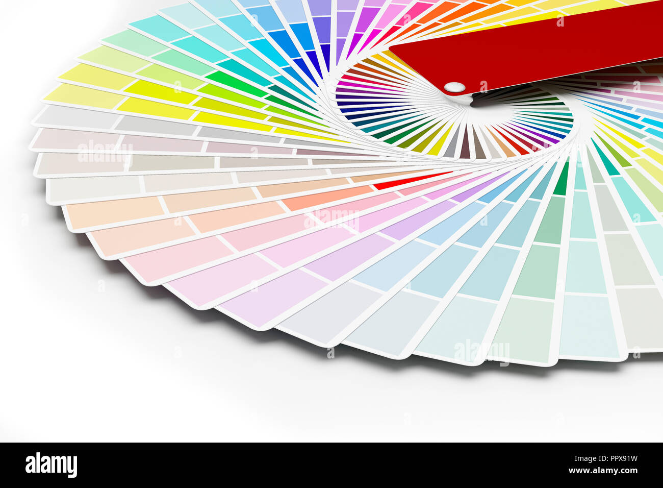 3d Pantone color palette guides Stock Photo - Alamy