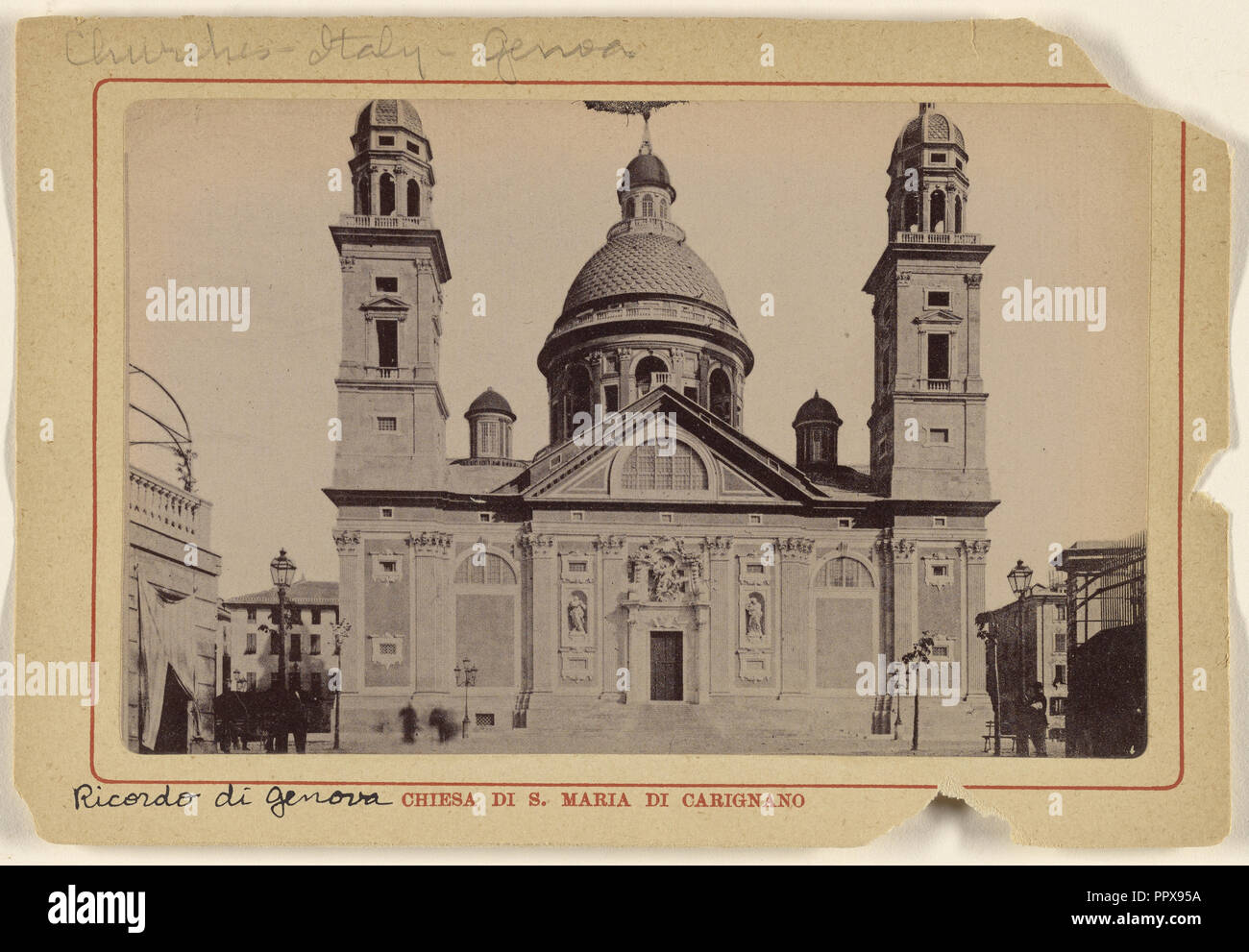 Chiesa di S. Maria Carignano; Italian; about 1890; Gelatin silver print ...