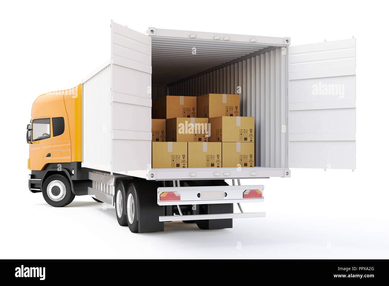 3d global cargo transport concept Stock Photo - Alamy