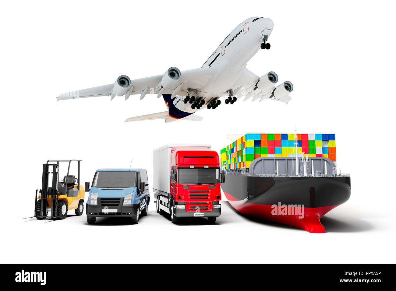 Logistic fast shipping transport Cut Out Stock Images & Pictures - Alamy