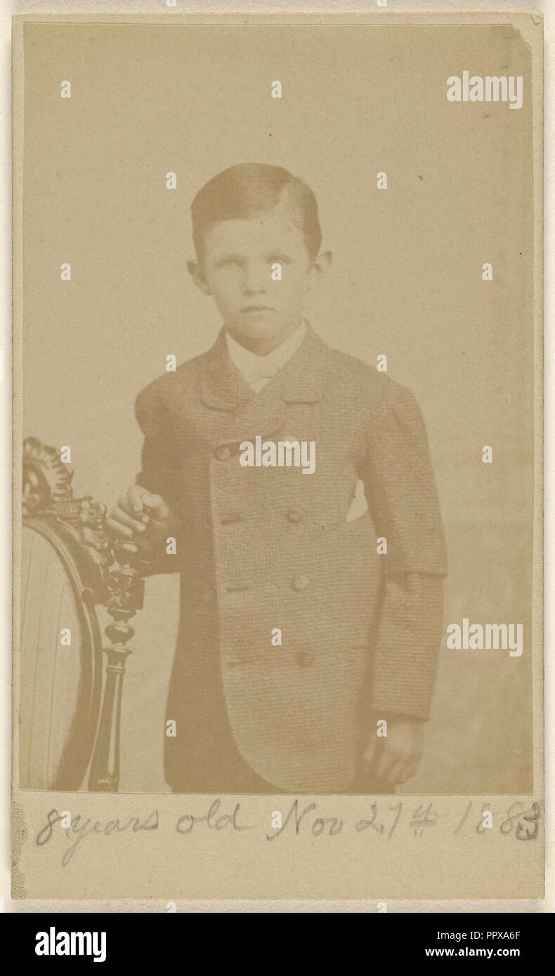 8 years old Nov 27th 1883 young boy, standing; L.S. Stevens, American ...