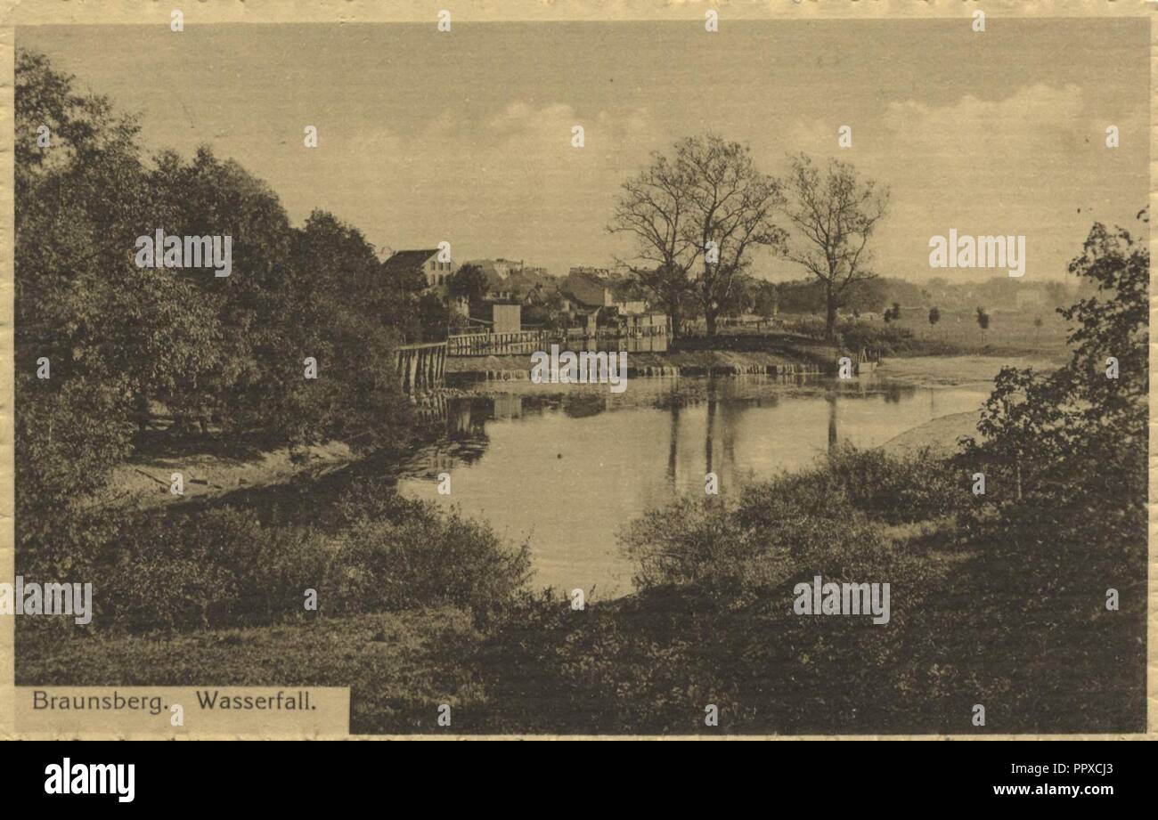 Braunsberg, Ostpreußen - Wasserfall Stock Photo - Alamy