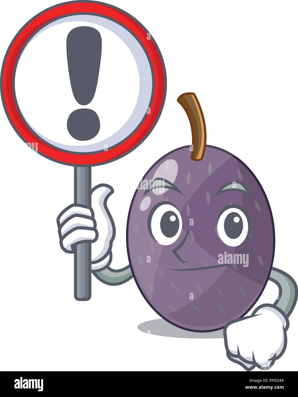 With sign velvet tamarind fruit on plate cartoon Stock Vector Image ...