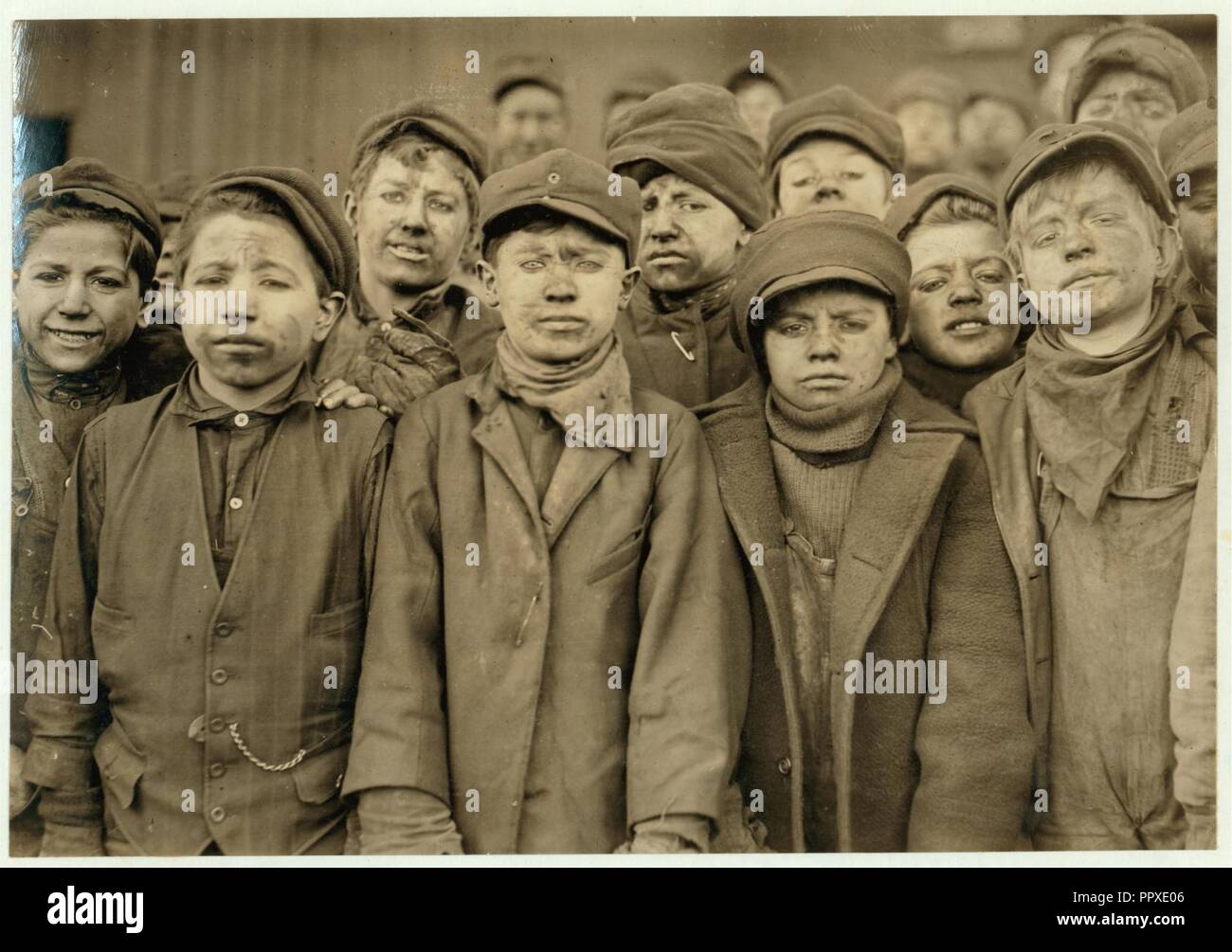 Breaker boys in -9 Breaker, Hughestown Borough, Pa. Coal Co. Smallest ...