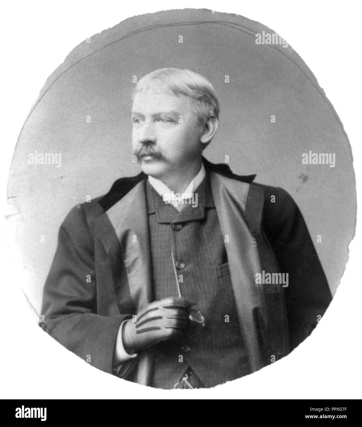 Bret Harte, half-length portrait, facing left Stock Photo - Alamy