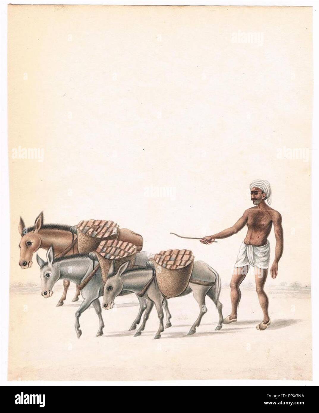 Brick delivery man Stock Photo - Alamy