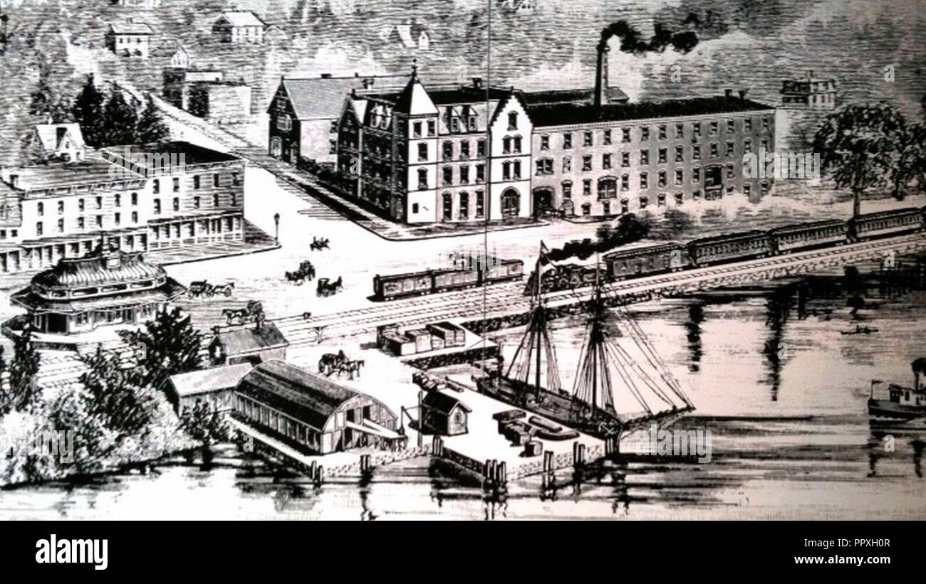 Bridge Street 1800s Stock Photo - Alamy