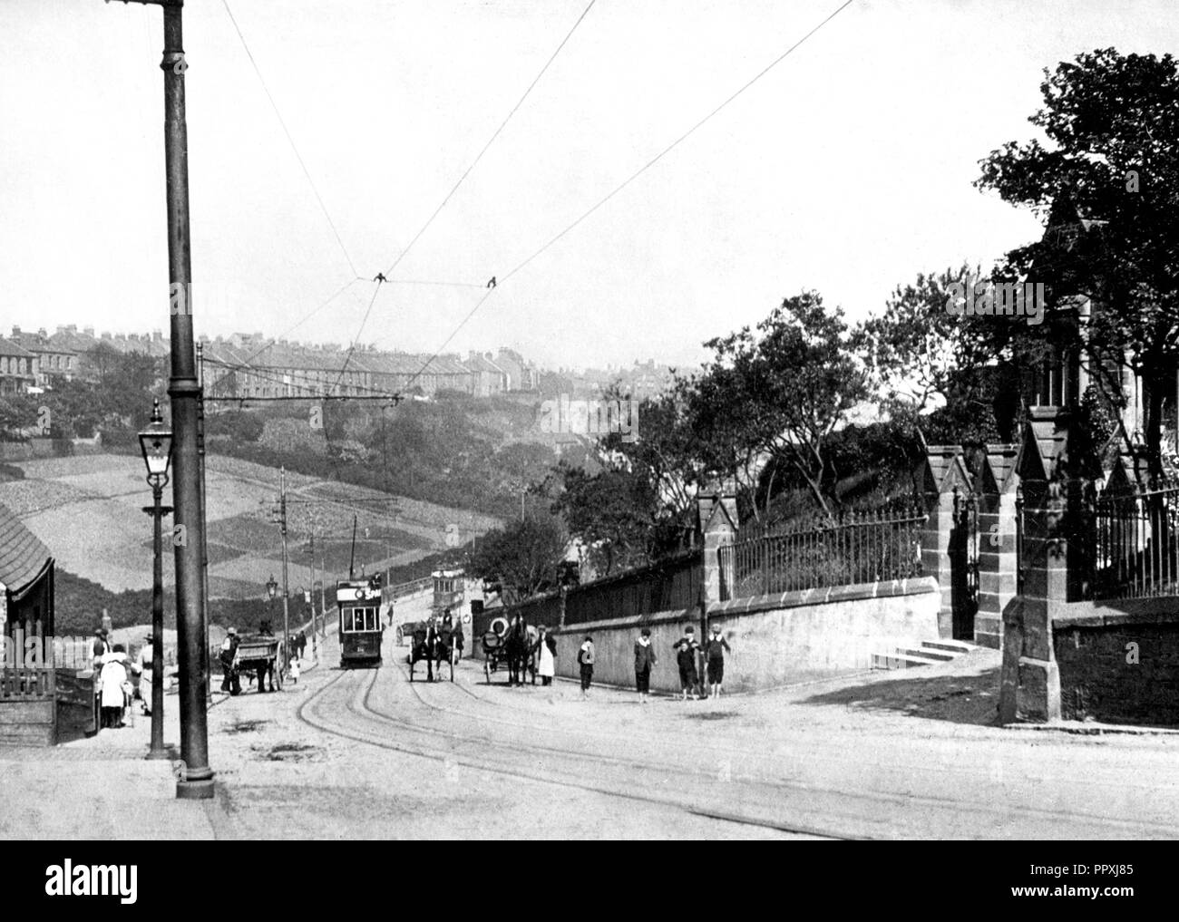 Church Bank, Wallsend early 1900s Stock Photo - Alamy