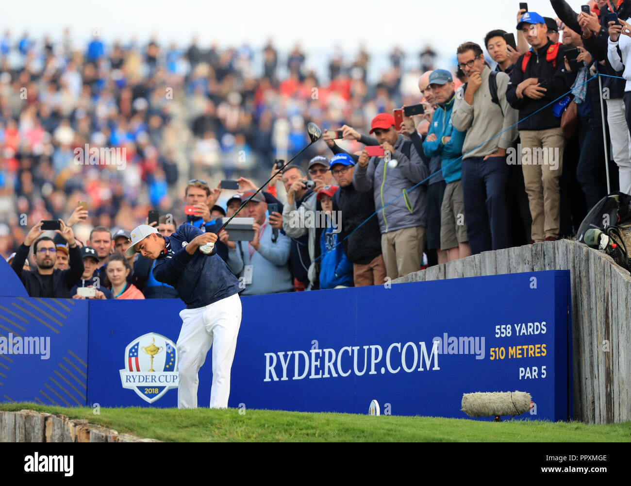 Team usas rickie fowler tees off hi-res stock photography and images ...