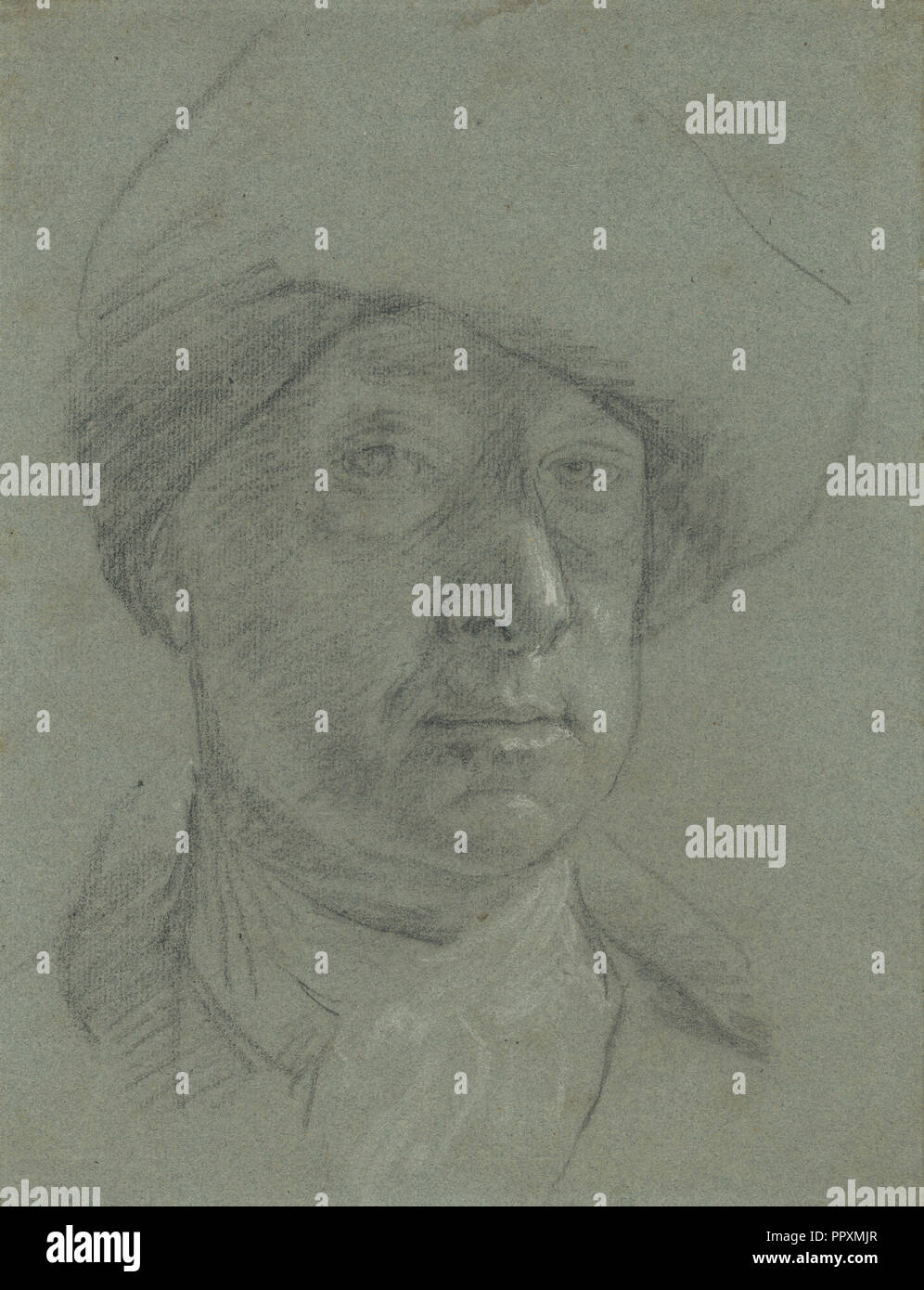 Self-Portrait Wearing a Cloth Hat; Jonathan Richardson the Elder ...