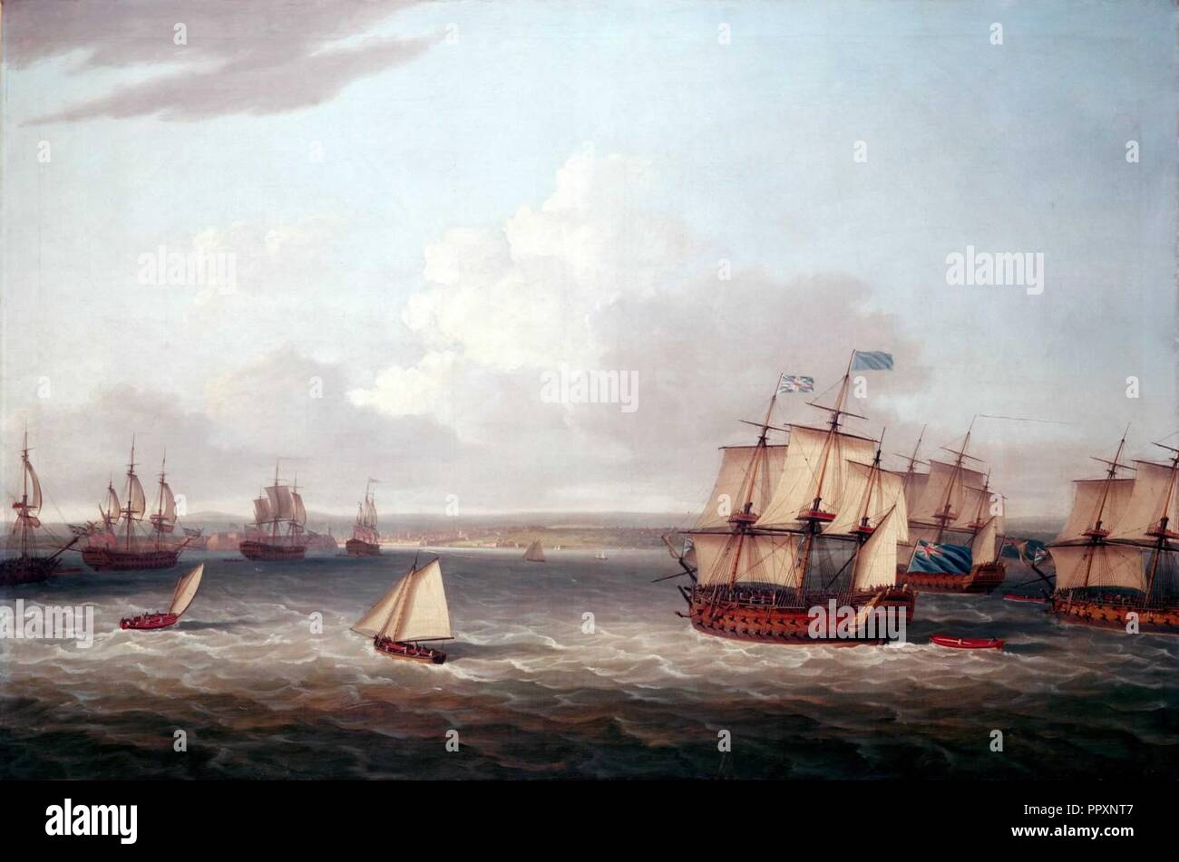 British fleet entering Havana Stock Photo - Alamy