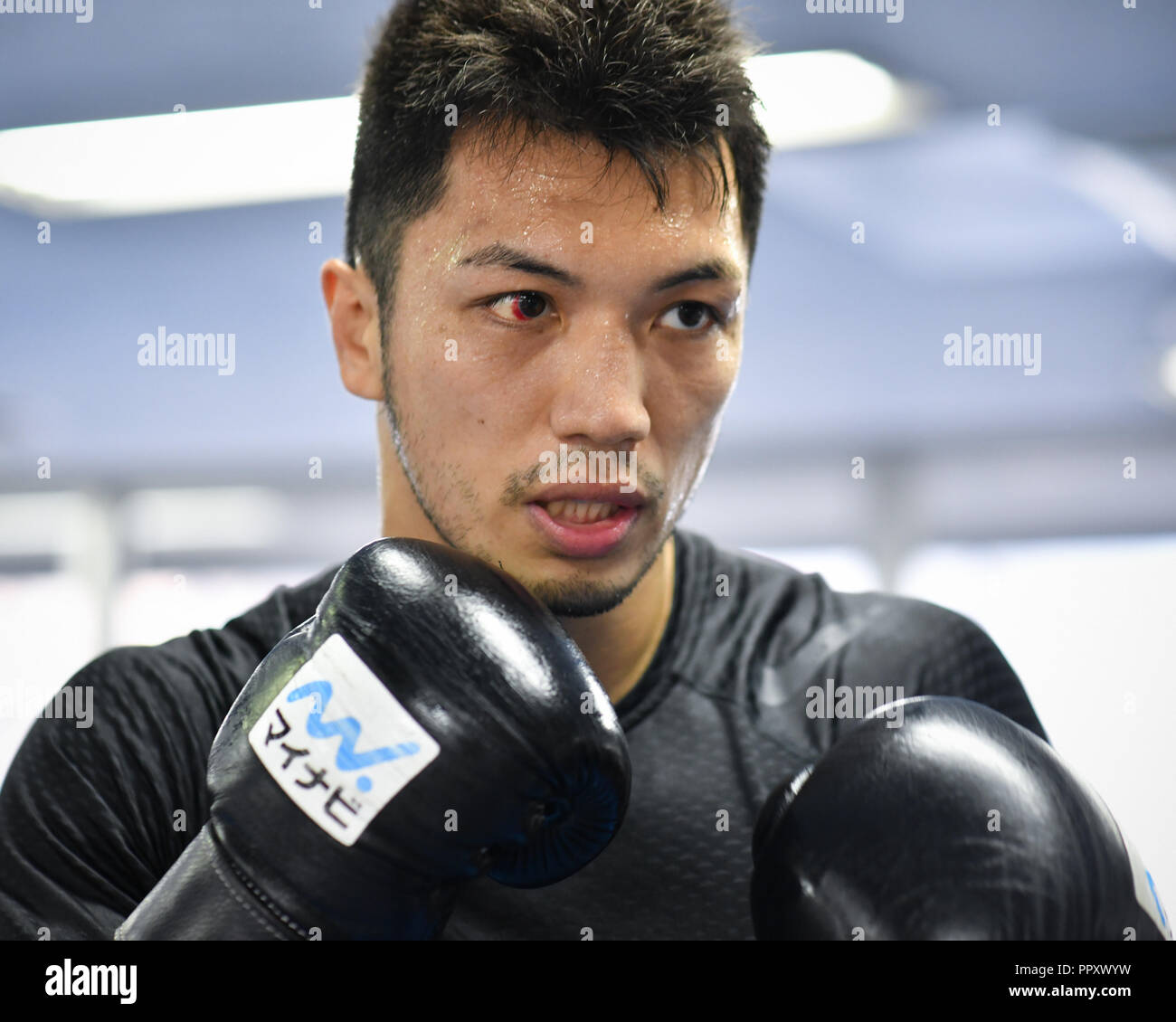 Tokyo, Japan. 27th Sep, 2018. Ryota Murata Boxing : Ryota Murata of Japan trains during a media ...