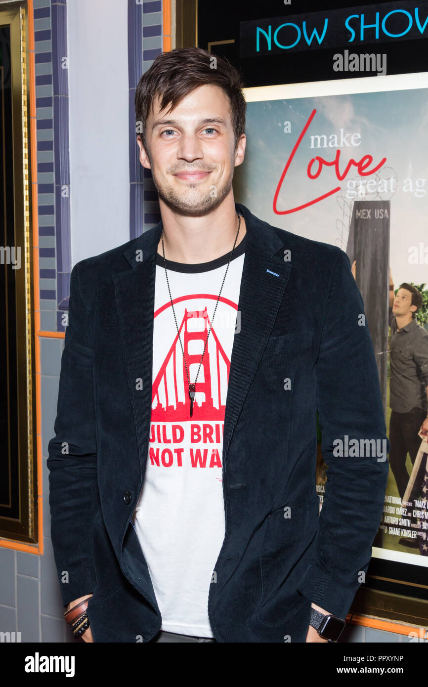 Los Angeles, USA. 27th September, 2018. Lead actor David Haack ('Chris ...