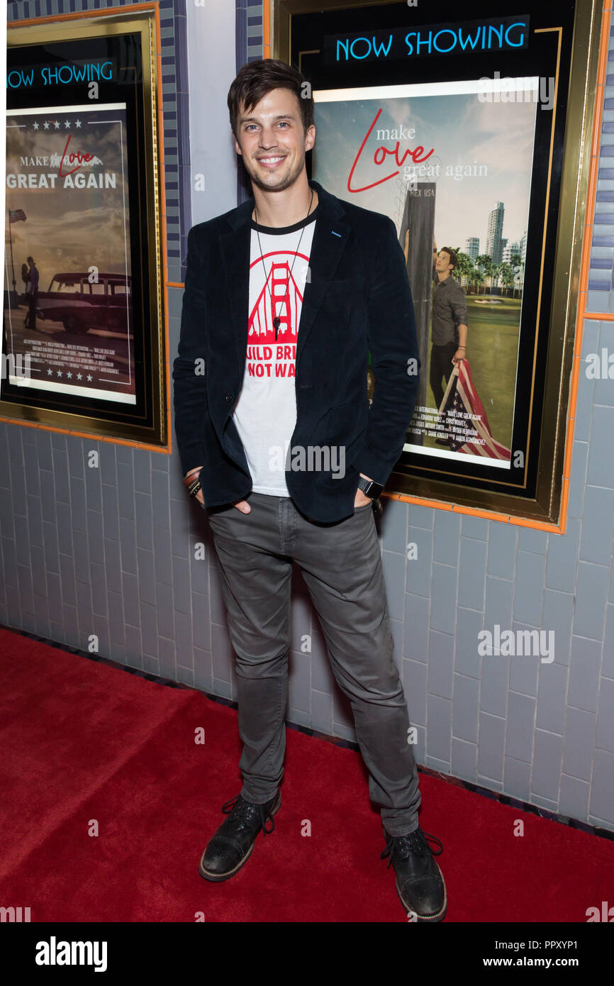Los Angeles, USA. 27th September, 2018. Lead actor David Haack ('Chris ...