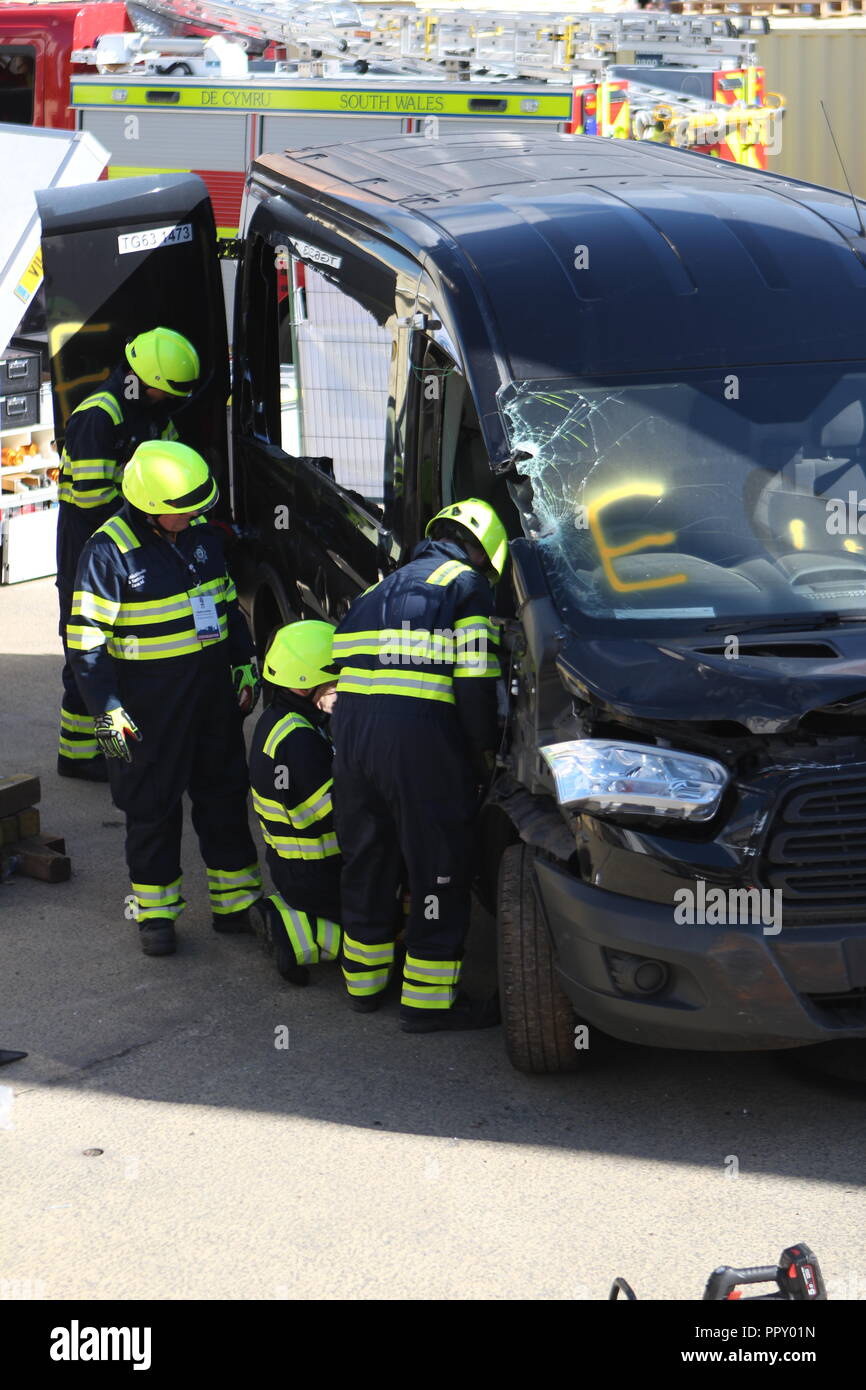 Cardiff Bay, Wales, UK. September 28th 2018. UKRO at Cardiff bay pits ...