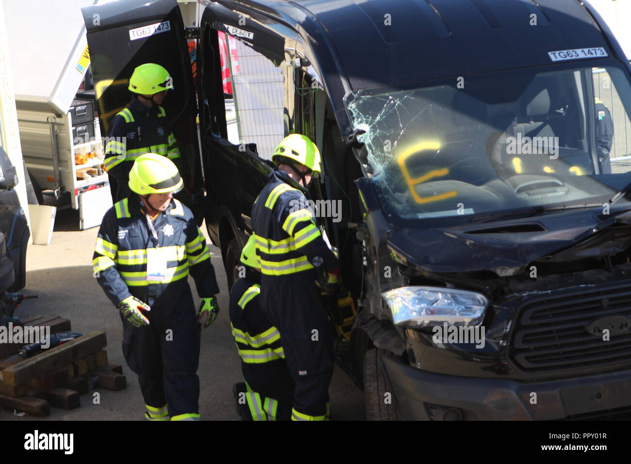 Cardiff Bay, Wales, UK. September 28th 2018. UKRO at Cardiff bay pits ...