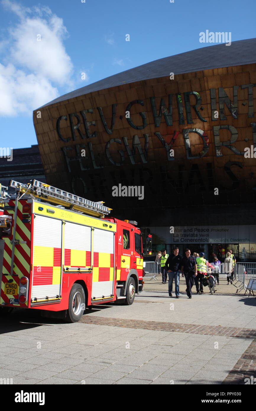 Cardiff Bay, Wales, UK. September 28th 2018. UKRO at Cardiff bay pits ...