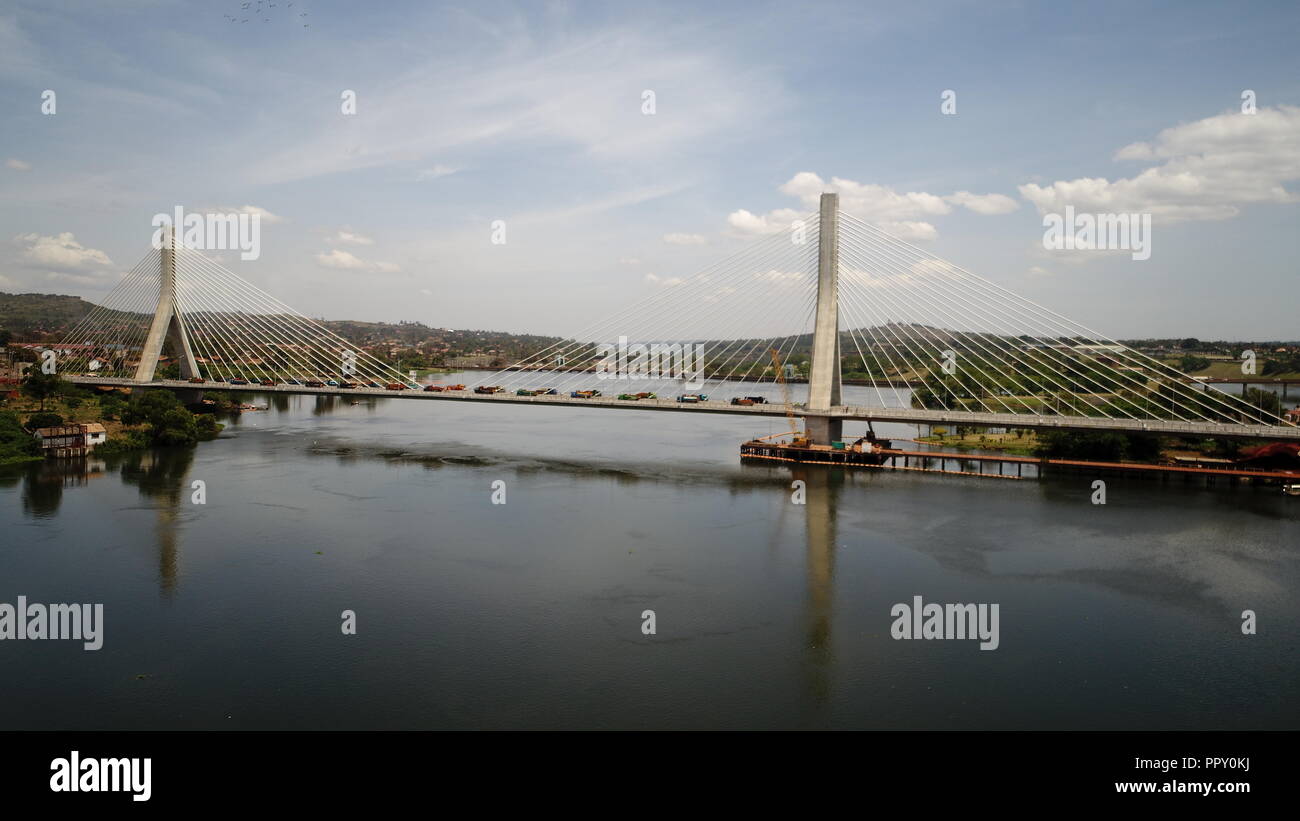 Jinja, Uganda. 28th, September, 2018. Construction of the New Nile ...