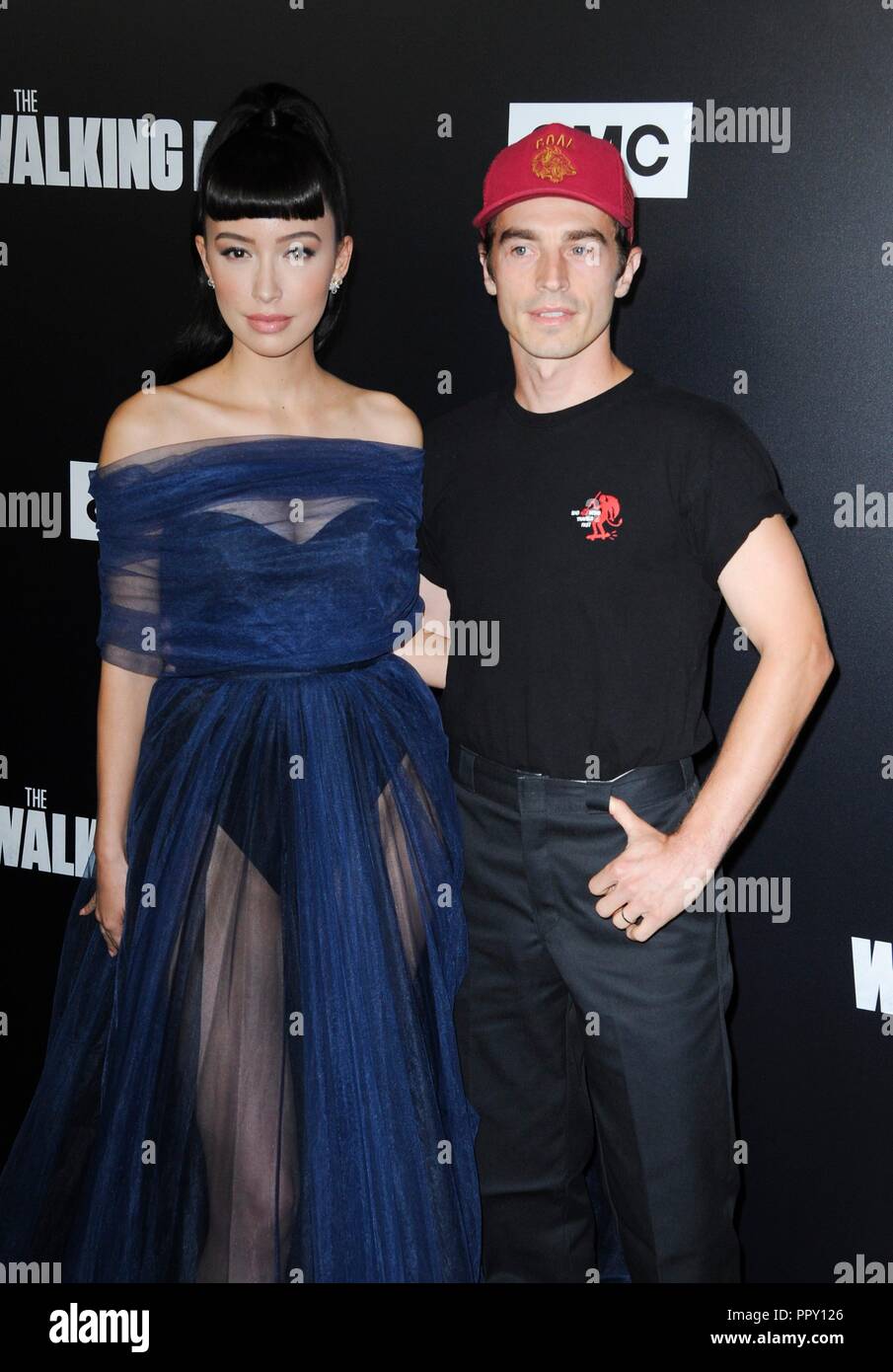 Christian Serratos, David Boyd at arrivals for THE WALKING DEAD SEASON ...