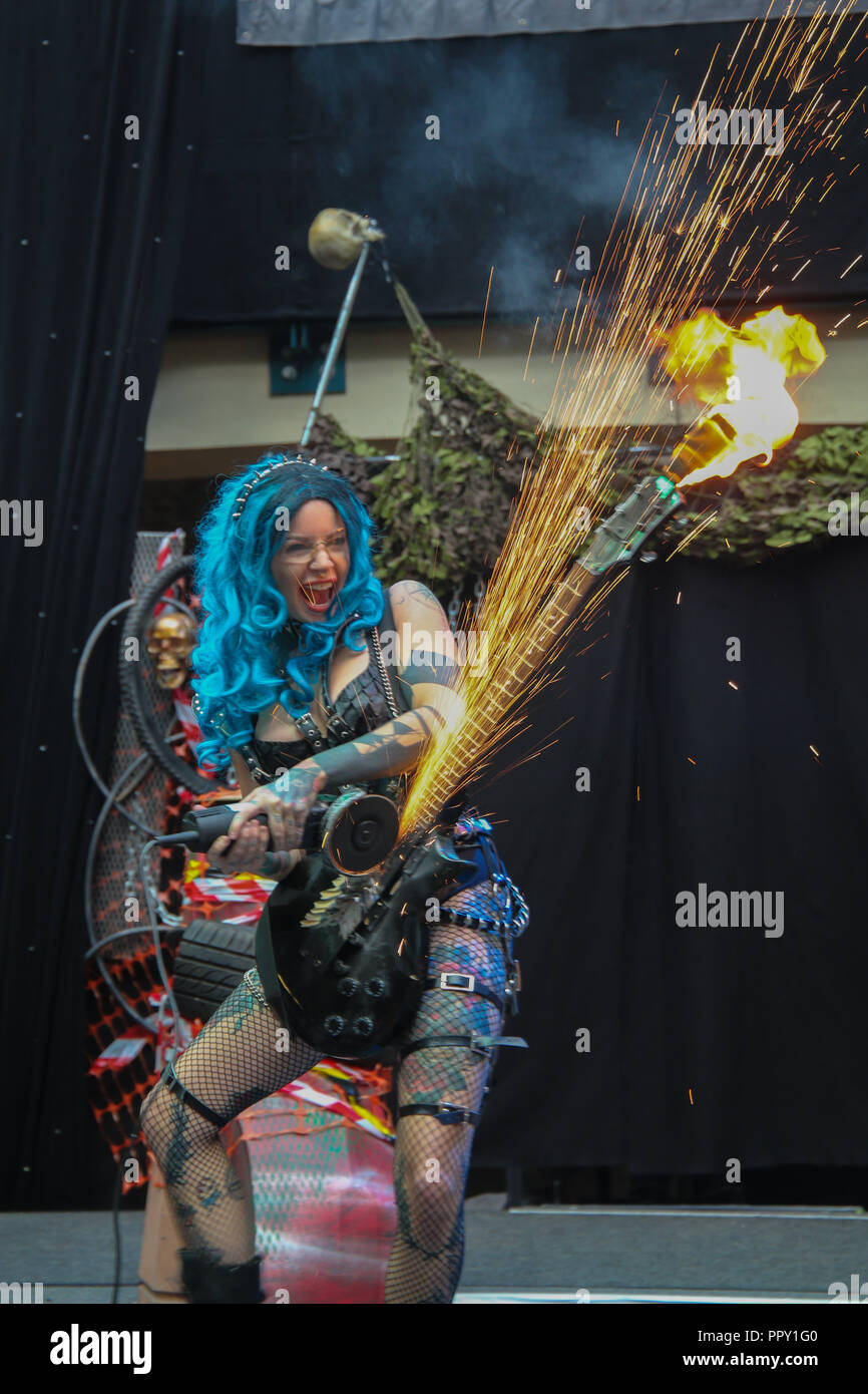 London UK 28 September 2018 The Fuel Girls adding a sparkling show to ...