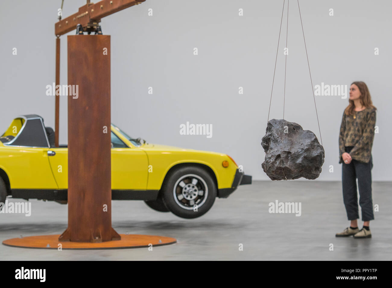 London, UK. 28th Sep 2018. Porsche with Meteorite (2013) - Measured, an ...