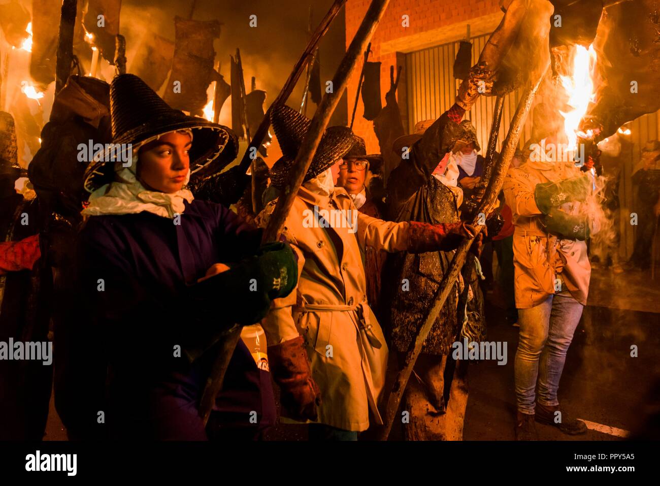 Mayorga, Valladolid, Spain, 27th september, 2018. Feast of Santo ...