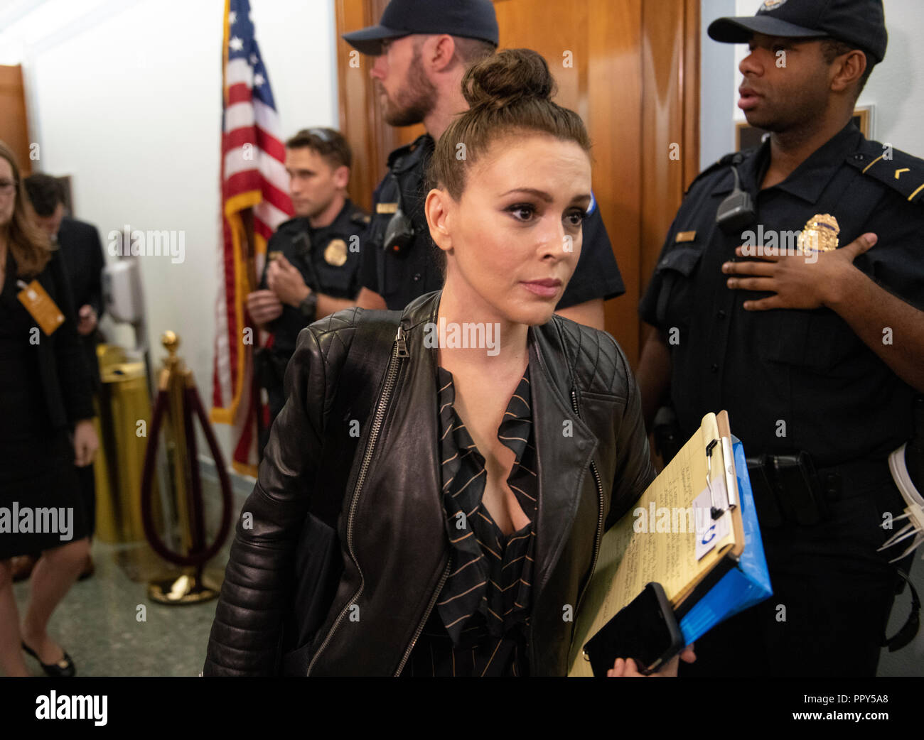 Washington, United States Of America. 27th Sep, 2018. Alyssa Milano ...