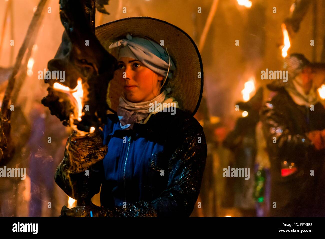 Mayorga, Valladolid, Spain, 27th september, 2018. Feast of Santo ...