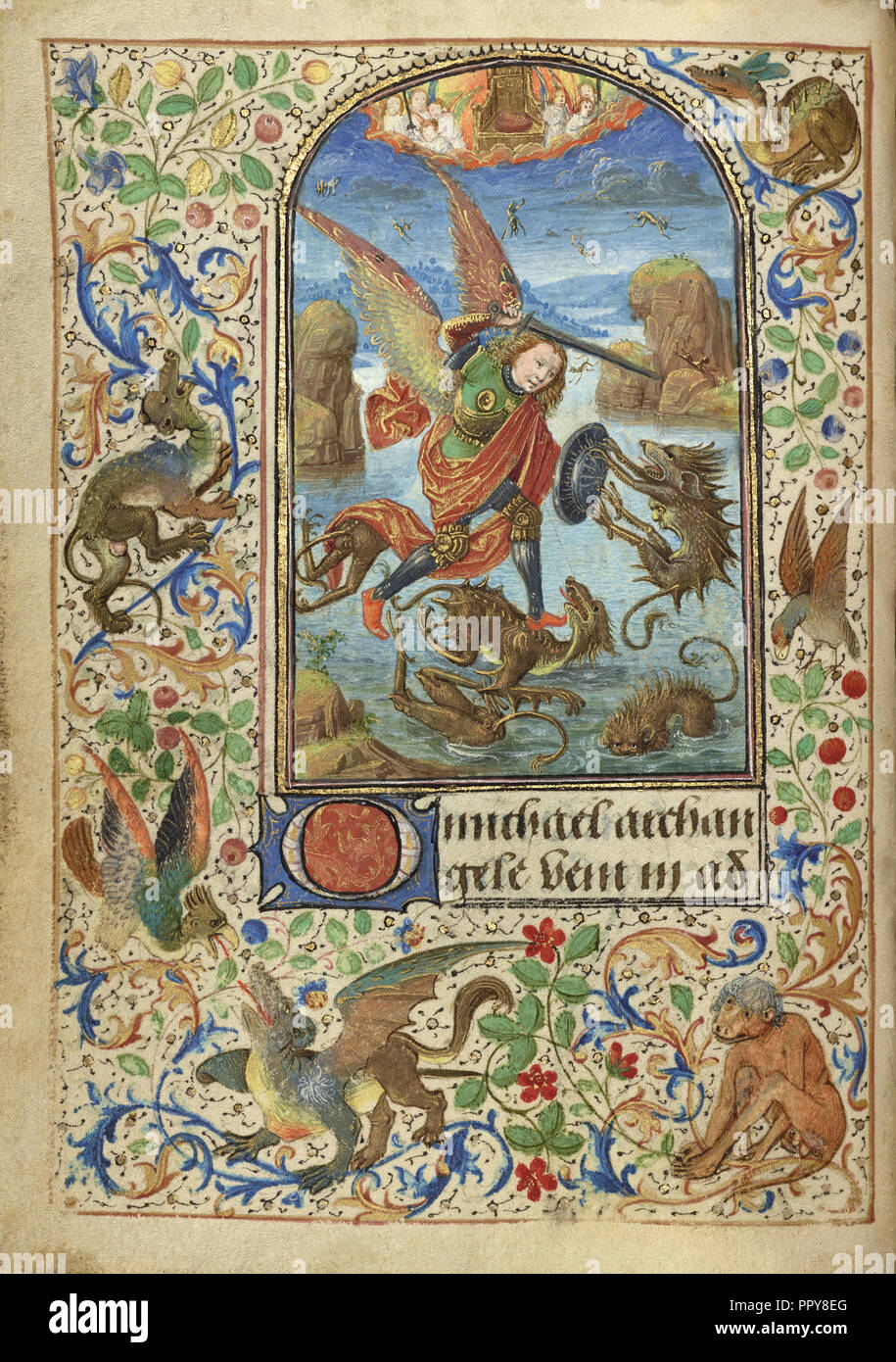 Saint Michael; Lieven van Lathem, Flemish, about 1430 - 1493, Ghent ...